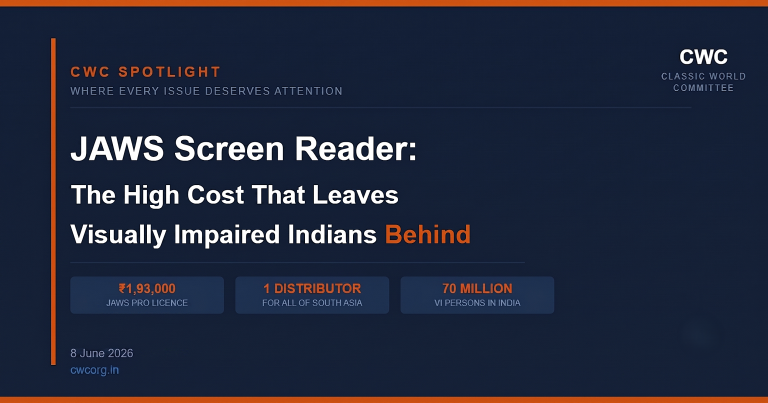 JAWS Screen Reader: The High Cost That Leaves Visually Impaired Indians ...